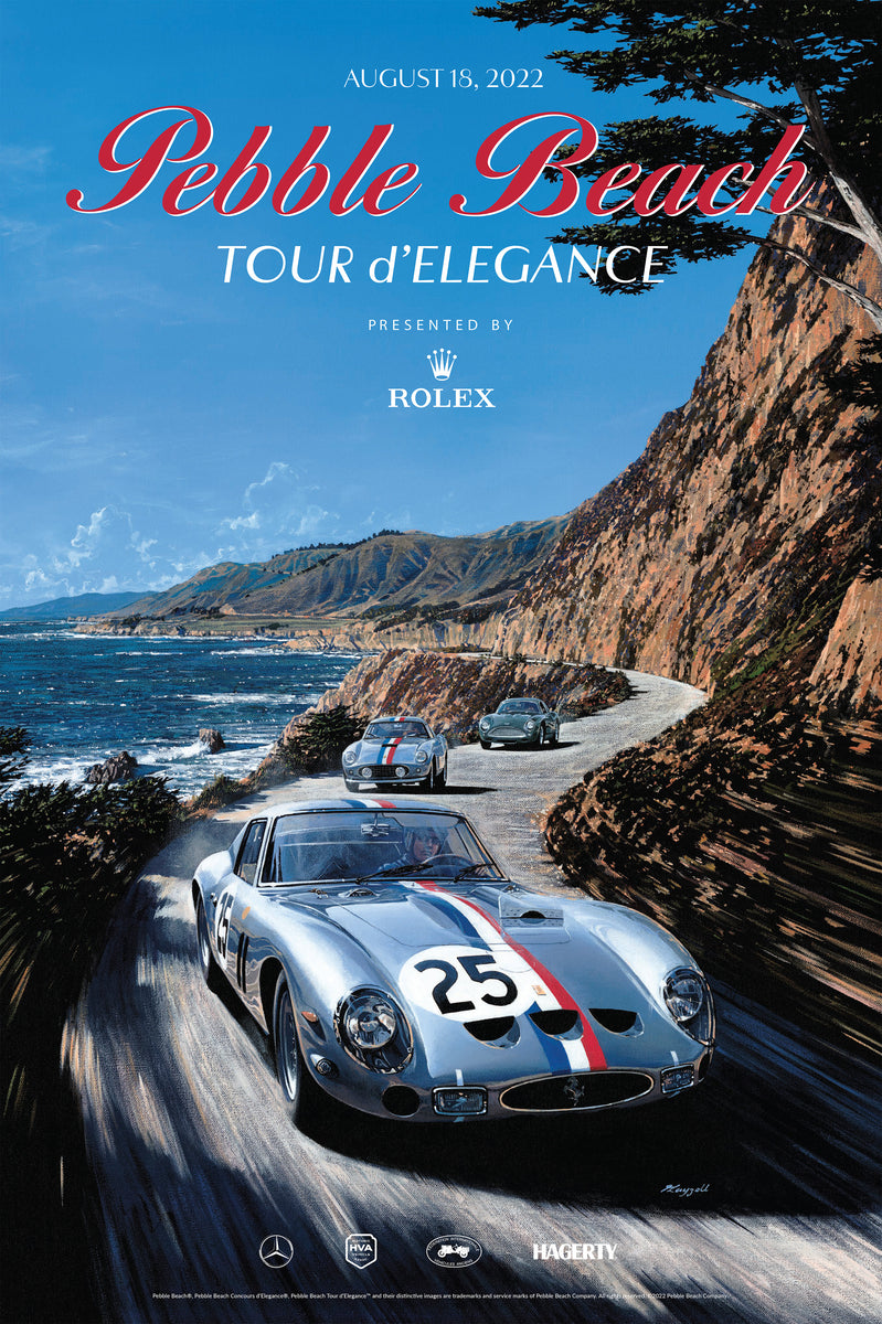 2022 Pebble Beach Tour d'Elegance Poster – Pebble Beach Concours d'Elegance